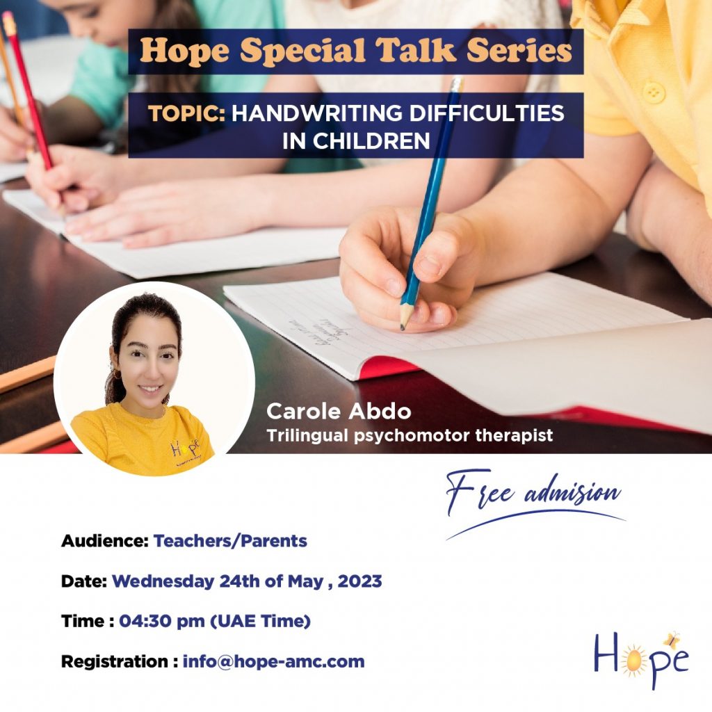 Handwriting difficulties in Children - Hope AMC